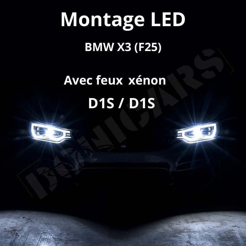 Montage Ampoules LED BMW X3 (F25) D1S - Installation & réglage – Donicars