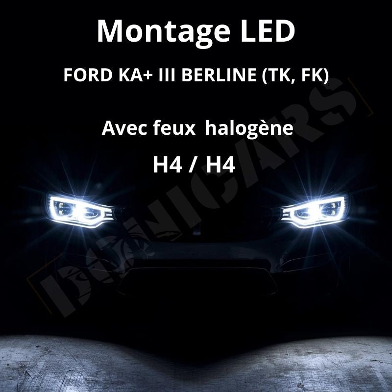 Montage Ampoules LED FORD KA+ III BERLINE (TK, FK) H4 - Montage & régl ...