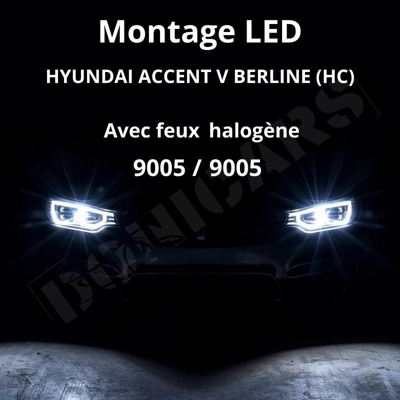 Montage Ampoules LED HYUNDAI ACCENT V BERLINE (HC) 9005 - Guide – Donicars